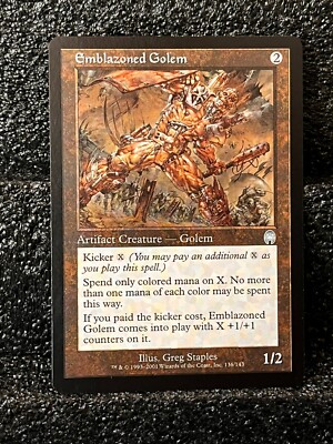 EMBLAZONED GOLEM ~ MTG Magic The Gathering NM Apocalypse | eBay