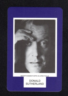 Donald Sutherland Actor 1993 Face To Face Game Card Canadian Issue | eBay