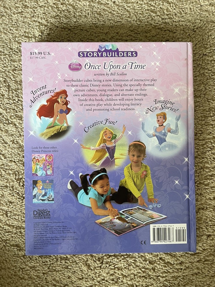 Disney Princess Once Upon a Time Story Builders Hardcover Book ...