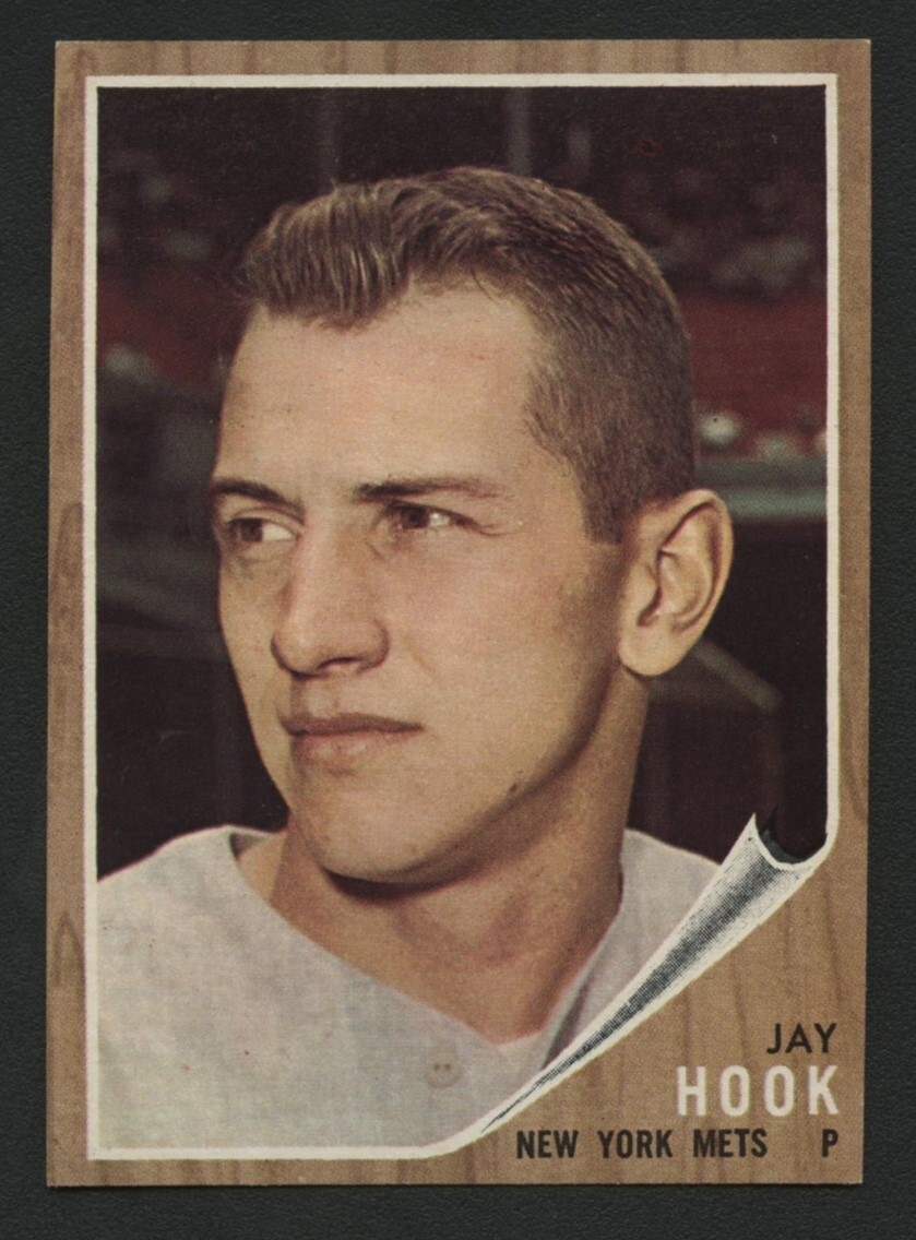 1962 TOPPS BASEBALL JAY HOOK #94 NEW YORK METS EX-MT+ | eBay