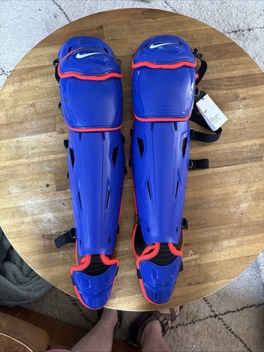 Nike Diamond Elite Catchers Leg Guards Baseball Blue FJ7773-405 Size 17 ...