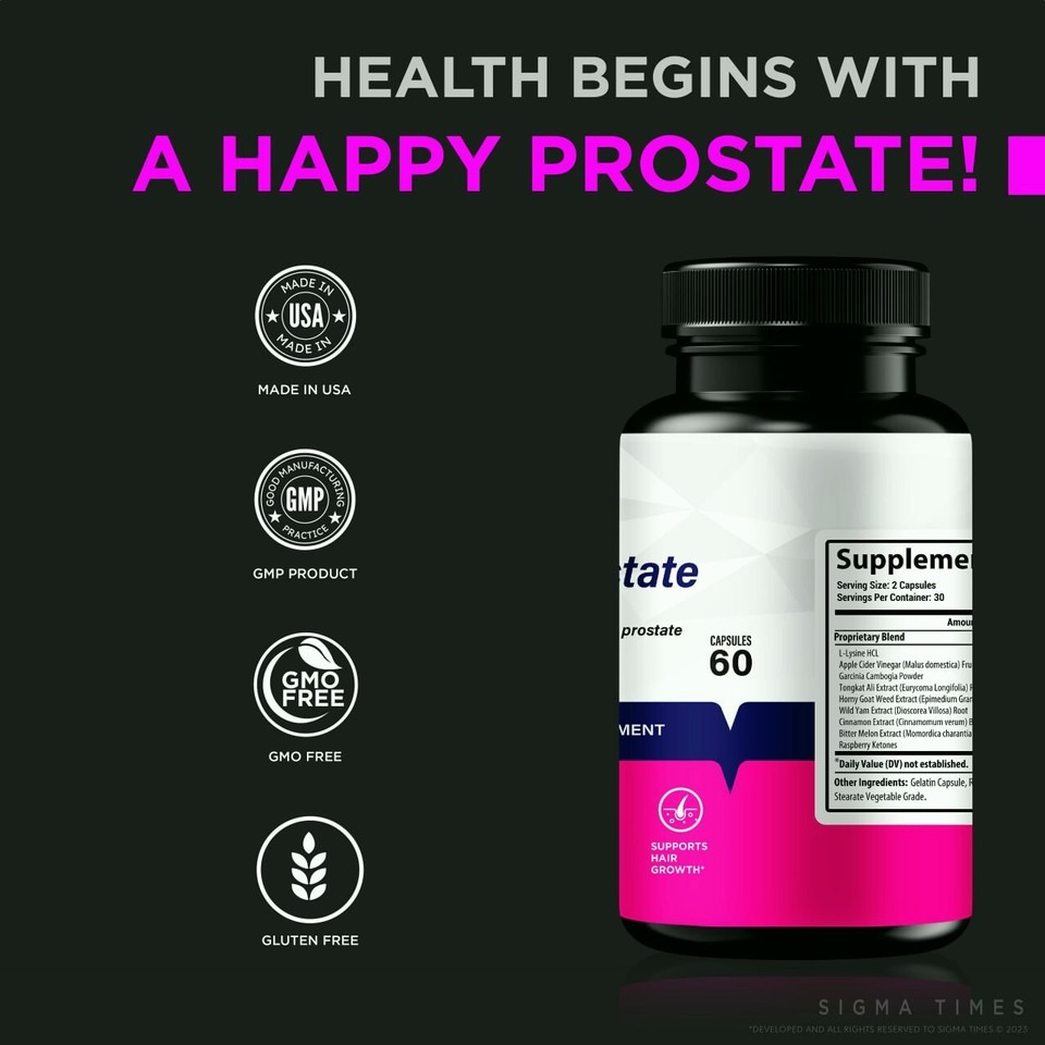 EZ Prostate Capsules, Pills to Aid Prostate Health & Urinary Functions ...