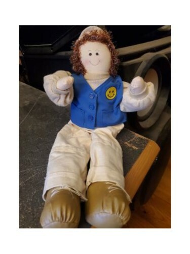 RARE Vintage Walmart Associate Worker Employee 21" Plush Stuffed Doll ...
