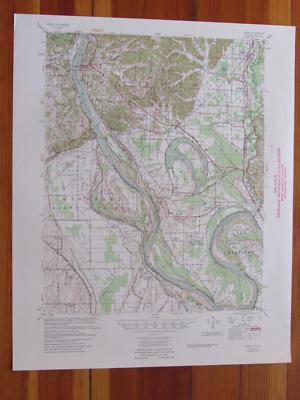 Thebes Illinois 1955 Original Vintage USGS Topo Map | eBay