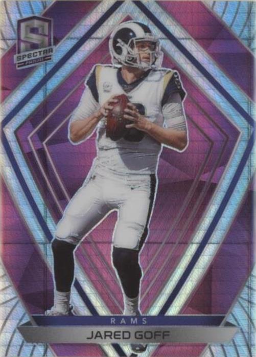 2020 Panini Spectra - Jared Goff #98 Neon Pink Prizm /25 for sale ...