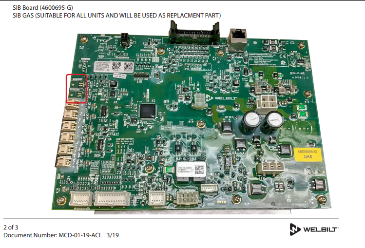 Garland OEM Clamshell Grill Gas Replacement PCB Board. 4600695 for sale ...