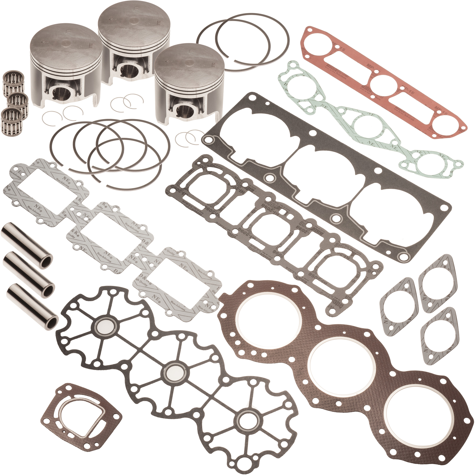 PWC Piston Replacement Dual Piston Kit STD 81mm For Yamaha 700 62T Wave ...