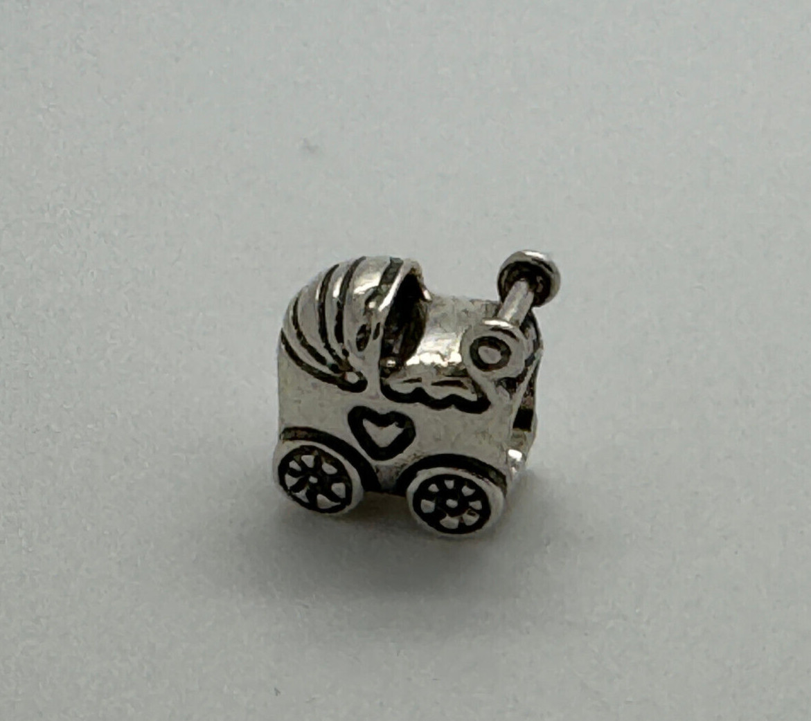 Genuine Pandora Element 790346 Moments Stroller 925 S… - Gem
