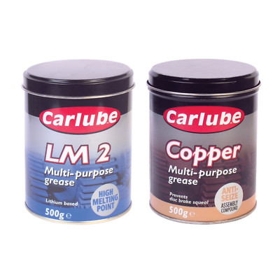 Carlube Copper Slip Anti Sieze Compound + Multi Purpose LM2 Lithium ...