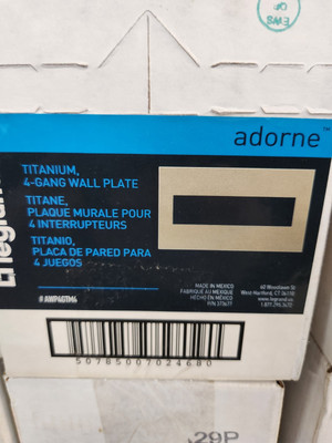 4 Pack Legrand Adorne Titanium 4-Gang Wall Plate New | eBay