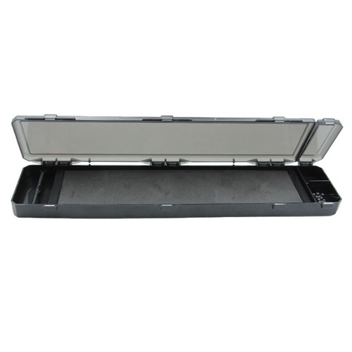 Compact Carp Fishing Tackle Box Black 34.5cm with Compartments ...