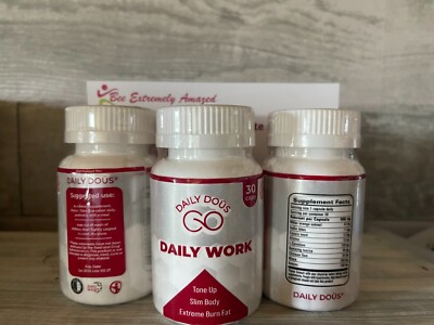 2 Bottles Daily Work Pills Daily Dous Go Supplement *Authentic Original ...