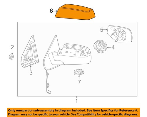 GM OEM Door Side Rear View-Mirror Cover Cap Trim Right 22919758 | eBay