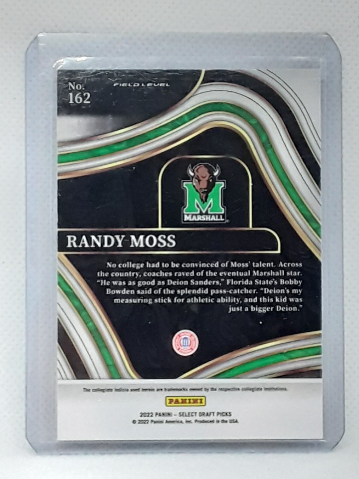 Randy Moss 2022 Select Draft Picks - #162 - Marshall Thundering Herd | eBay