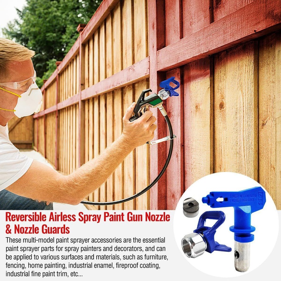 14Pcs Reversible Spray Paint Nozzle Tips, Airless Paint Sprayer Guns | eBay