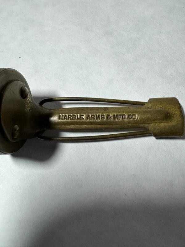 Antique Marble Arms MFG Co. Brass Compass Pin | eBay