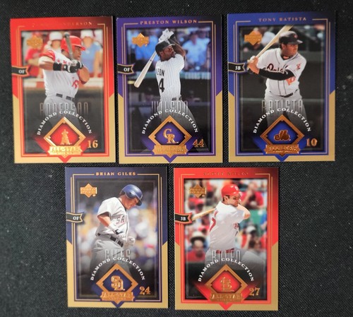 2004 Upper Deck Diamond Collection All Star Lineup 6 Count Lot Baseball ...