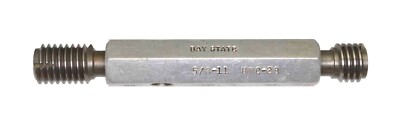 5/8-11 UNC-2B ~ Thread Plug Gage ~ Go No/Go ~ .625 ~ 11 TPI ~ Bay State ...