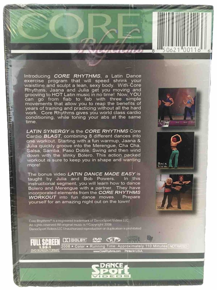 Core Rhythms Dance Exercise Program - Latin Synergy (DVD, 2008) Bonus ...