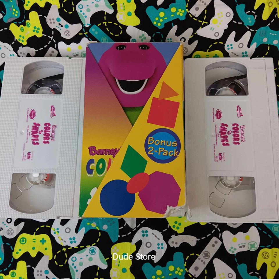 Barney's Colors & Shapes - 1997 VHS - Bonus 2 Pack 45986020161| eBay