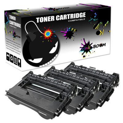 3 Black Toner replace for HP CF237A 37A LaserJet Enterprise MFP M632fht ...