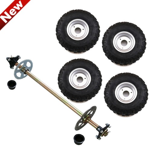 740mm Go Kart Axle Kit + 145/70-6 inch Wheels for Quad Bike Dune Buggy ...