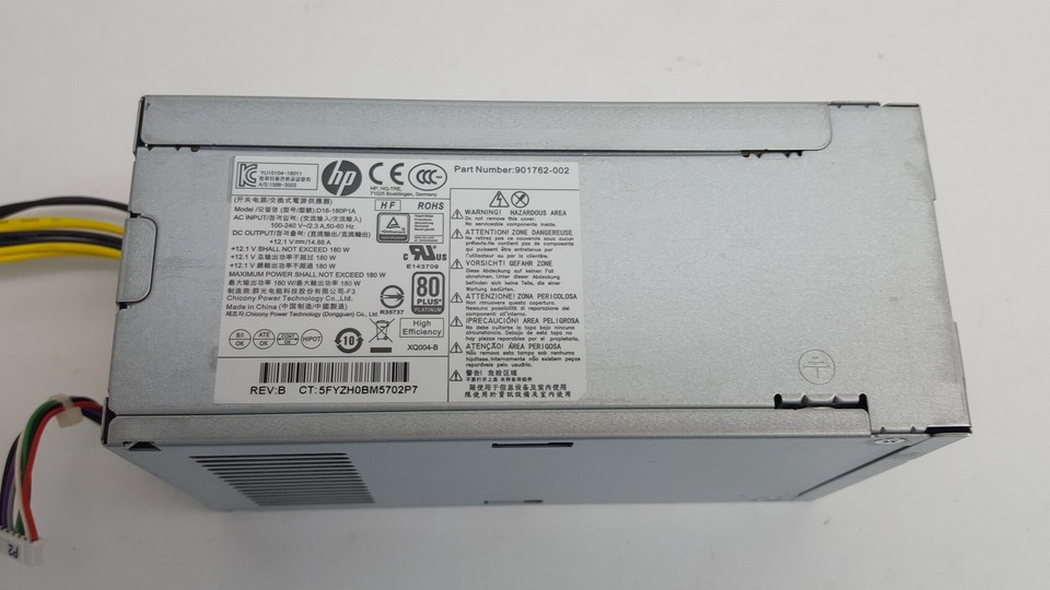 HP EliteDesk 800 G3 SFF 4+4 Pin 180W Desktop Power Supply 901762-002 | eBay