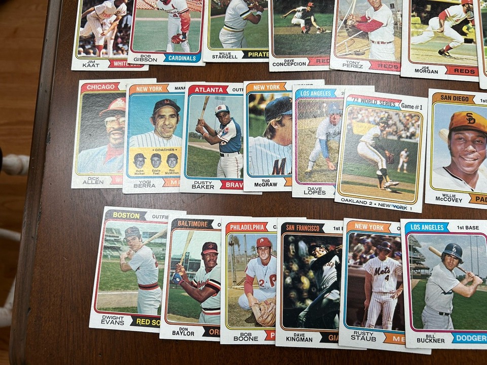 1974 Topps Baseball Partial Set 340 Different VgEx-EXMT+ HOF'ers Stars ...