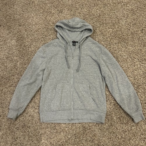 Gray full zip hoodie women’s size M | eBay