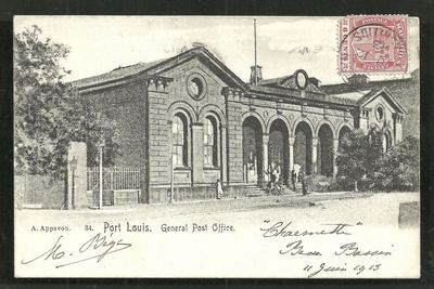 Mauritius Maurice Port Louis General Post Office stamp ca 1899 | eBay