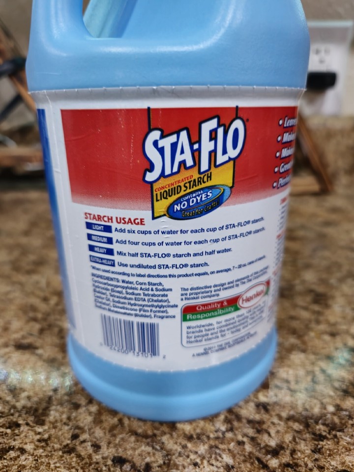 PUREX Sta-Flo Liquid Starch, 64oz, Discontinued, Open Bottle | eBay