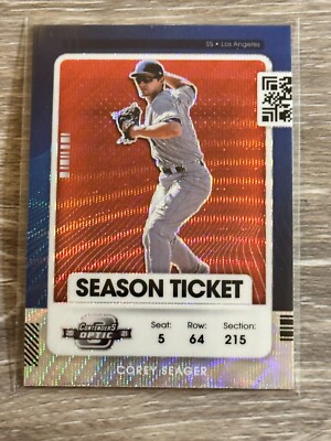 2021 Contenders Optic Season Ticket Orange #5 Corey Seager | eBay