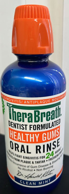 TheraBreath Healthy Gums Oral Rinse Clean Mint 16 oz EXP 01/2025 ...