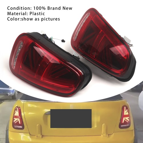 L&R Tail lights w/ Turn Signal Lamps Pour BMW Mini Cooper R50 R52 R53 ...