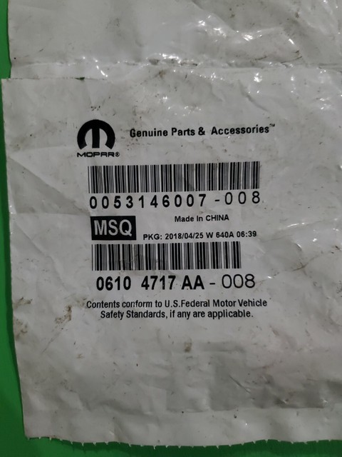 Nut-ST, VIN: L Mopar 06104717AA for sale online | eBay