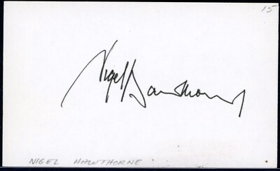 Nigel Hawthorne Autograph | eBay