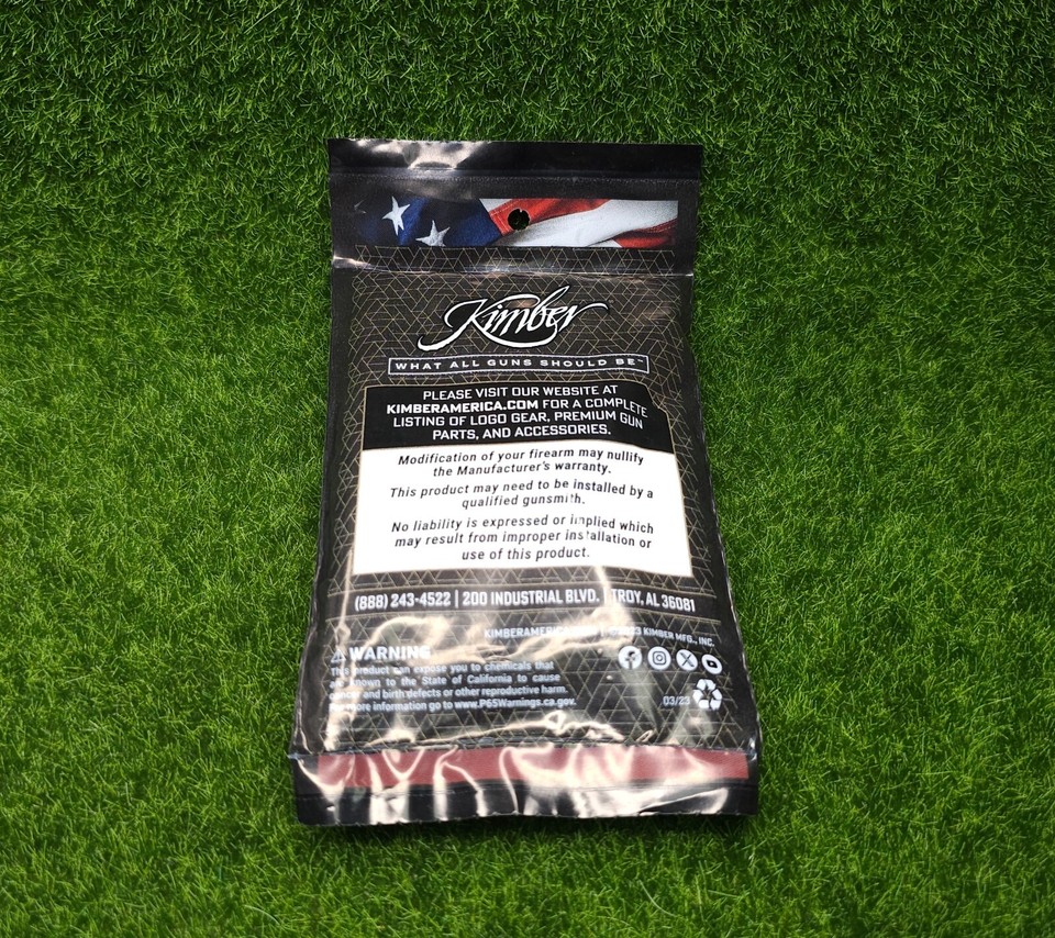 Kimber 1911 White Dot Optic Plate, Trijicon RMR Footprint, Black ...