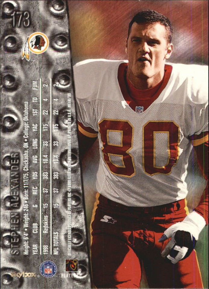 1999 Metal Universe Football Card #173 Stephen Alexander | eBay