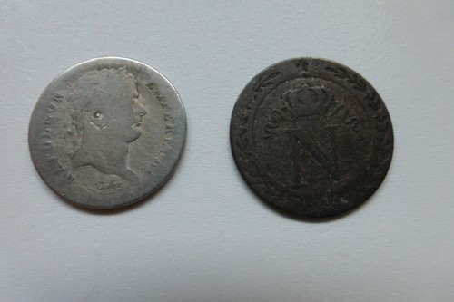 Lot 2 monnaies NAPOLEON 10centimes 1809A et Demi Franc 1811D | eBay