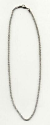 61cm Plaqué or Blanc Chaîne Corde Necklace-Usa Vendeur | eBay