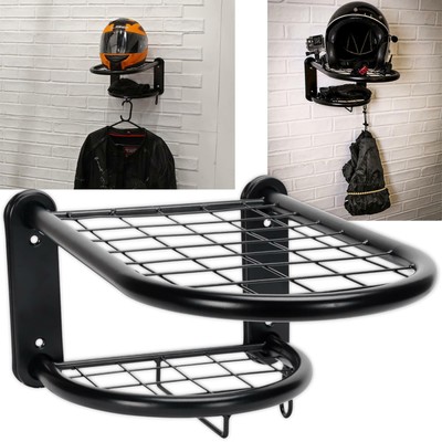 Sealey Motorcycle Helmet Clothing Gear Tidy Wall Mounted Shelf Rack ...