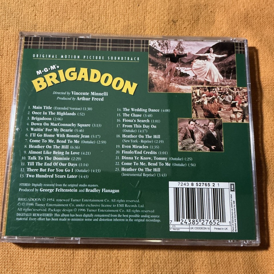 M.G.M'S BRIGADOON CD ORIGINAL MOTION PICTURE SOUNDTRACK | eBay Australia