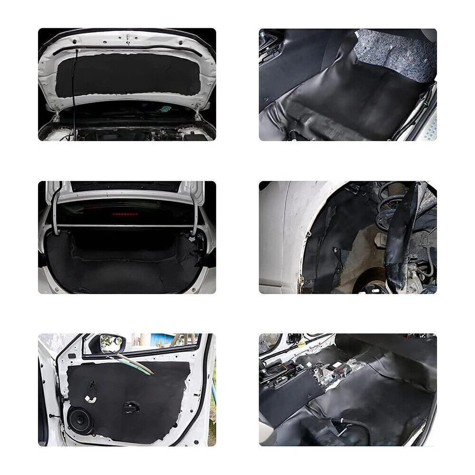 4 X Firewall Sound Deadener Car Engine Hood Heat Shield Insulation ...
