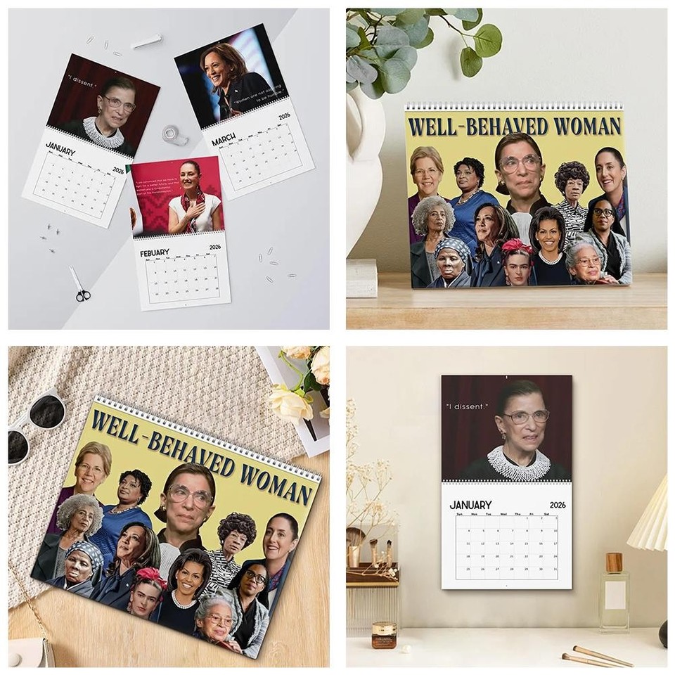 2026 Well-Behaved Women Wall Calendar - 11" x 8.5" Feminist Calendars ...