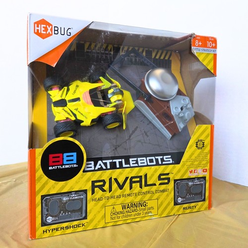 HEXBUG BattleBots Rivals Hypershock vs Rusty Remote Control Robots New ...