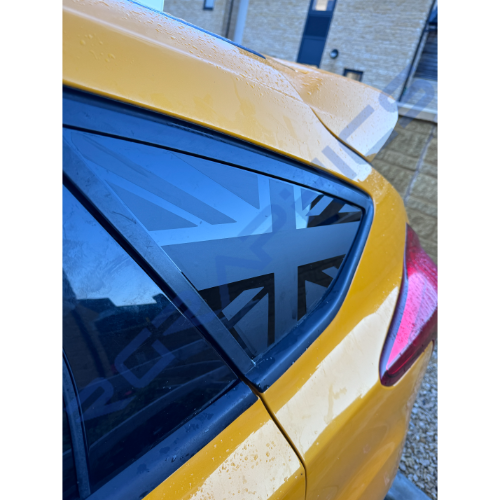 Ford Focus MK3 3.5 (2012-2018) rear quarter window decals union jack ST ...
