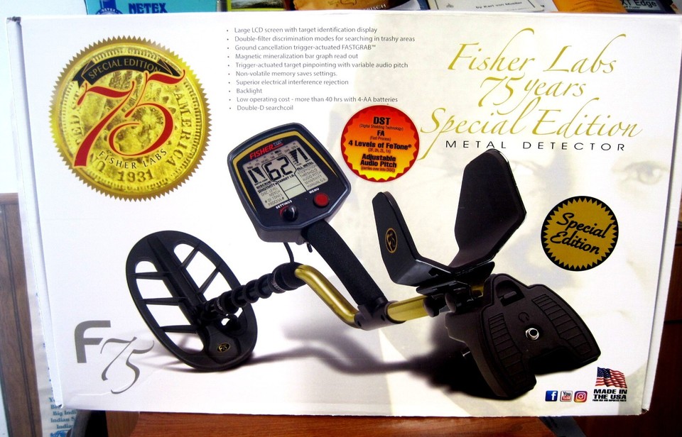 2024 Fisher F-75 LTD Pro Pack Metal Detector PLEASE READ SELLER'S ...