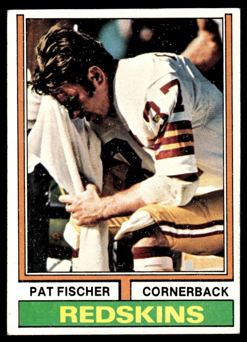 1974 Topps Football Card Pat Fischer Washington Redskins #445 EX-MT | eBay