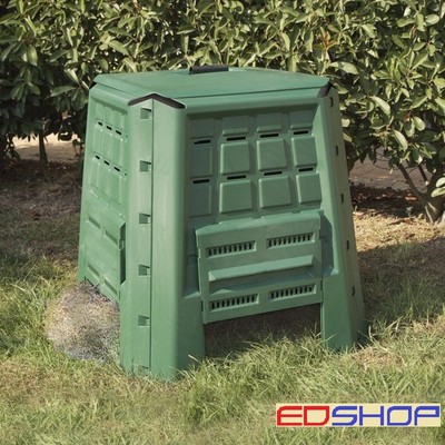 Compostiera da Giardino Plastica Bio Compost Bidone Compostaggio 380 LT ...