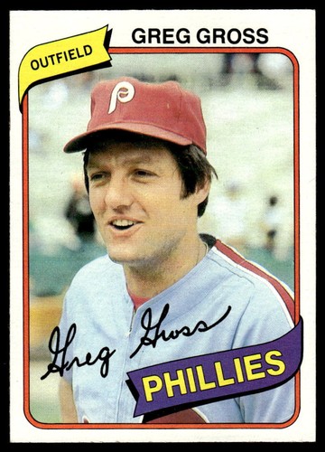1980 Topps Greg Gross #718 Philadelphia Phillies Baseball Card | eBay